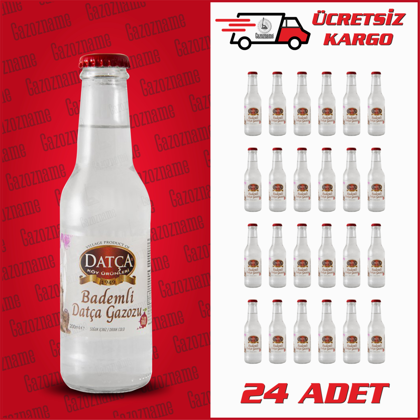 Datça Köy Ürünleri Badem 200 ml (24 adet)